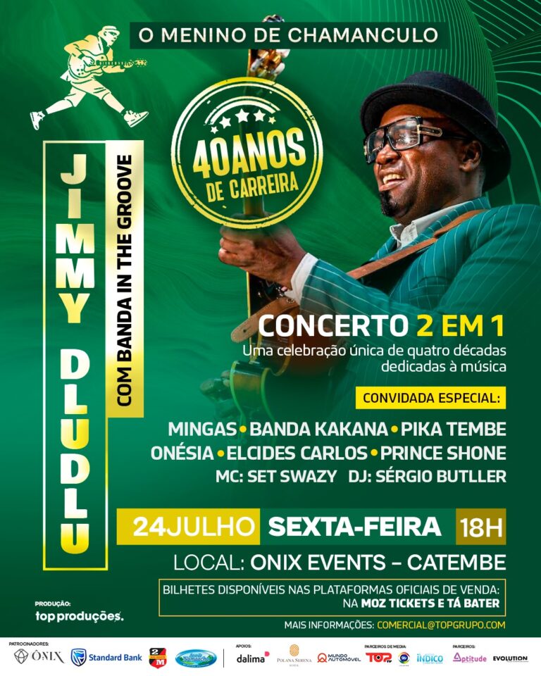 Jimmy Dludlu — 40 Anos de Carreira – Jimmy Dludlu & In The Groove ...